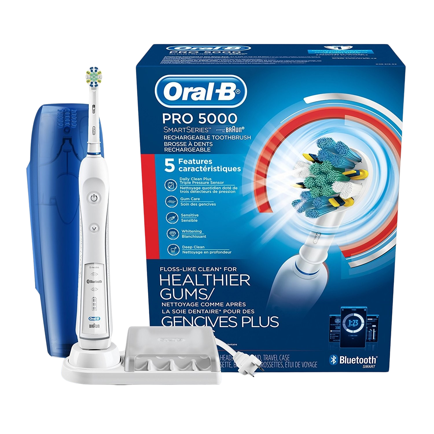 Oral-B Pro 5000 with Bluetooth Technology Electric Rechargeable Toothb ...